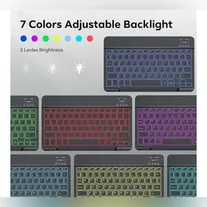 Omoton | Computers, Laptops & Parts | Wireless Backlit Keyboard With 7 ...